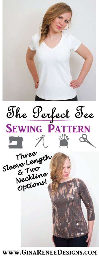 T Shirt Pattern - Top Sewing Pattern | Gina Renee Designs
